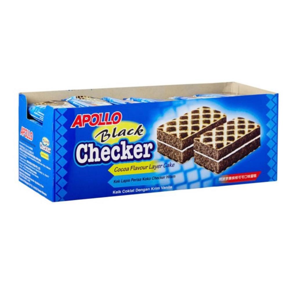 Jual Apollo Cake Black Checker Cocoa ( 18g x 24Pcs ) Cake Malaysia ...