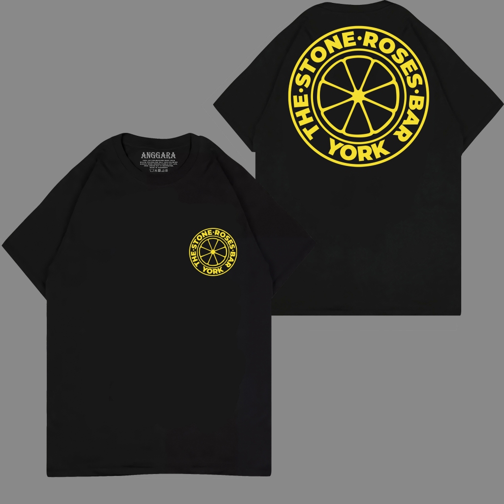 Jual KAOS STONE ROSES LOGO BULAT DEPAN BELAKANG / KAOS BAND MUSIK ...