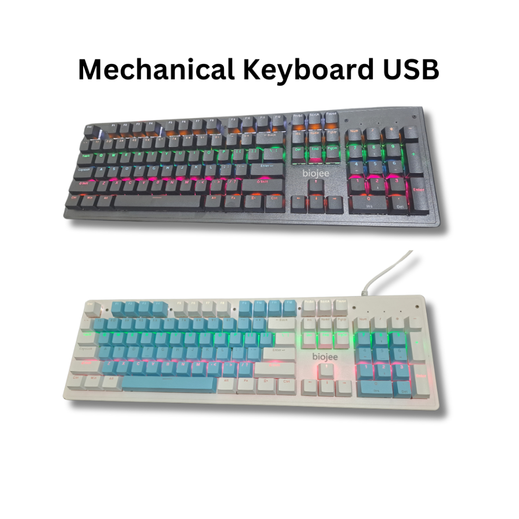 Jual Biojee Keyboard gaming Mechanical USB Wired full size 104keys ...