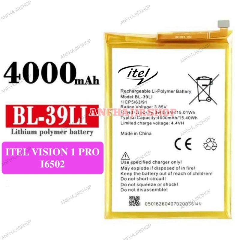 Jual BATRE BATERAI ITEL VISION 1 PRO L6002 BL-39LI BATRAI BATTERY iTEL VISION1 PRO VISION 1PRO ...