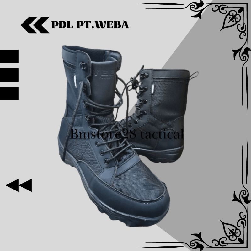 Jual Sepatu PDL Original PT.Weba PDL jatah TNI AD Sepatu dinas Boots ...