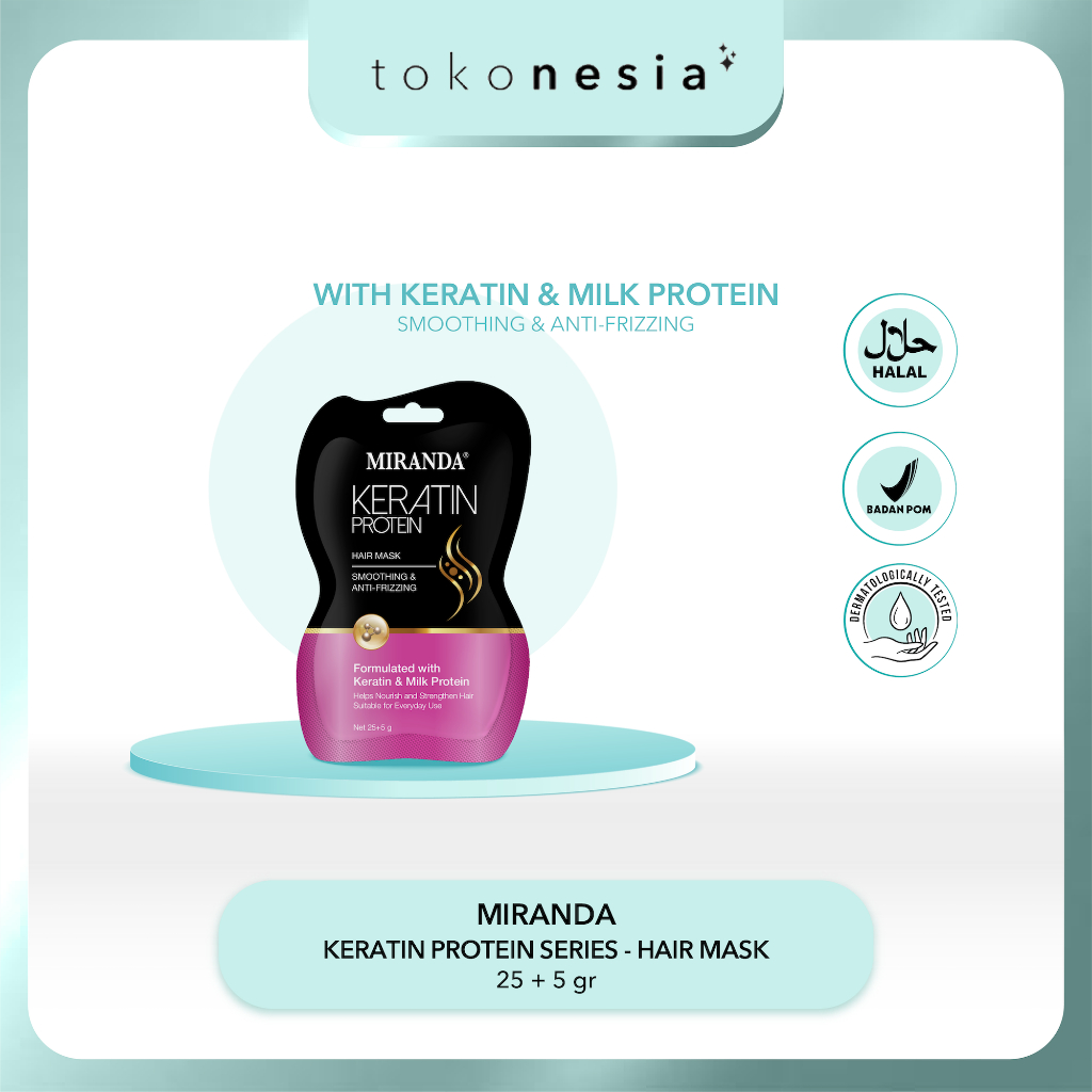 Jual Miranda Keratin Protein Series Hair Mask 30gr | Shopee Indonesia