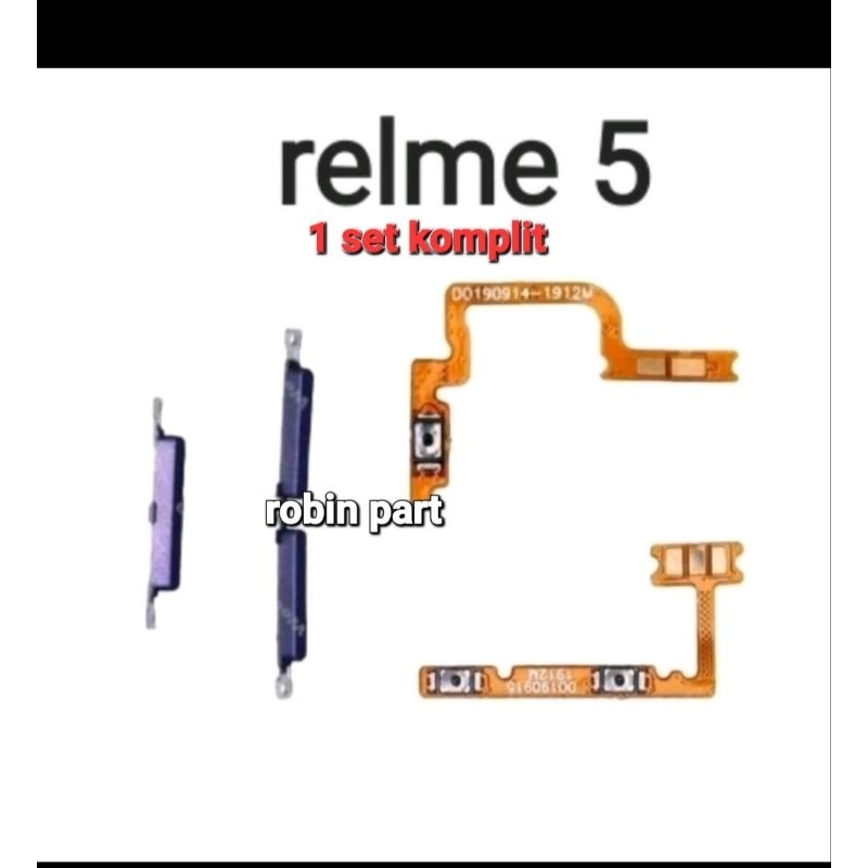 Jual Tombol set Flexibel Power On off/Volume For Realme 5 | Shopee Indonesia