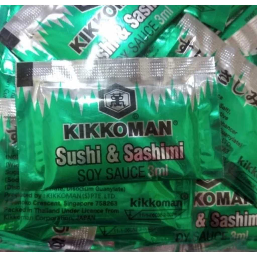 Jual Kikkoman Sachet Shoyu Soy Sauce 3ml - 100pcs | Shopee Indonesia