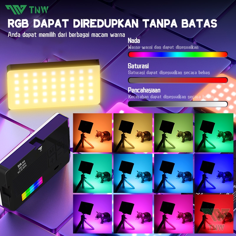 Jual TNW D24 RGB Lampu LED Video Lampu Studio Led Lighting Portable ...