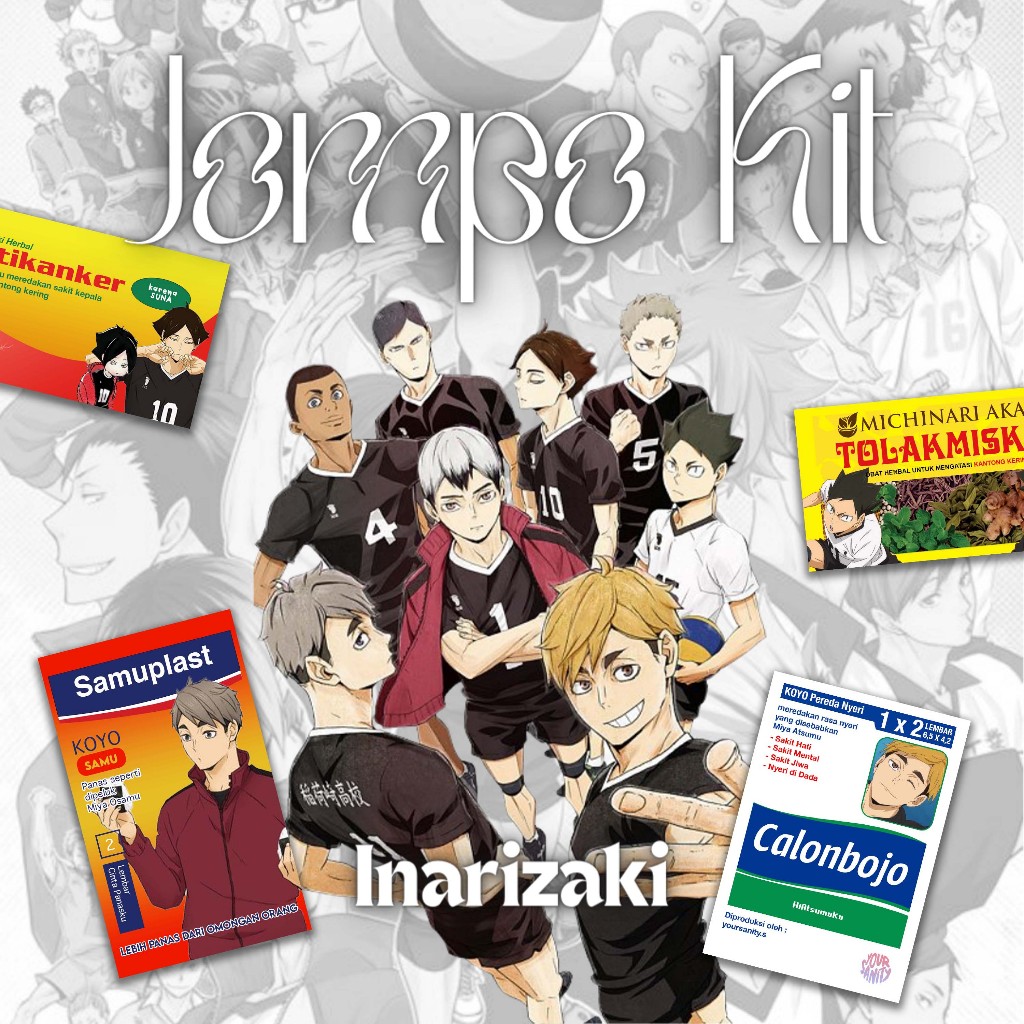 Jual INARIZAKI HAIKYUU!! JOMPO KIT // SALONPAS, HANSAPLAST KOYO, TOLAK ...