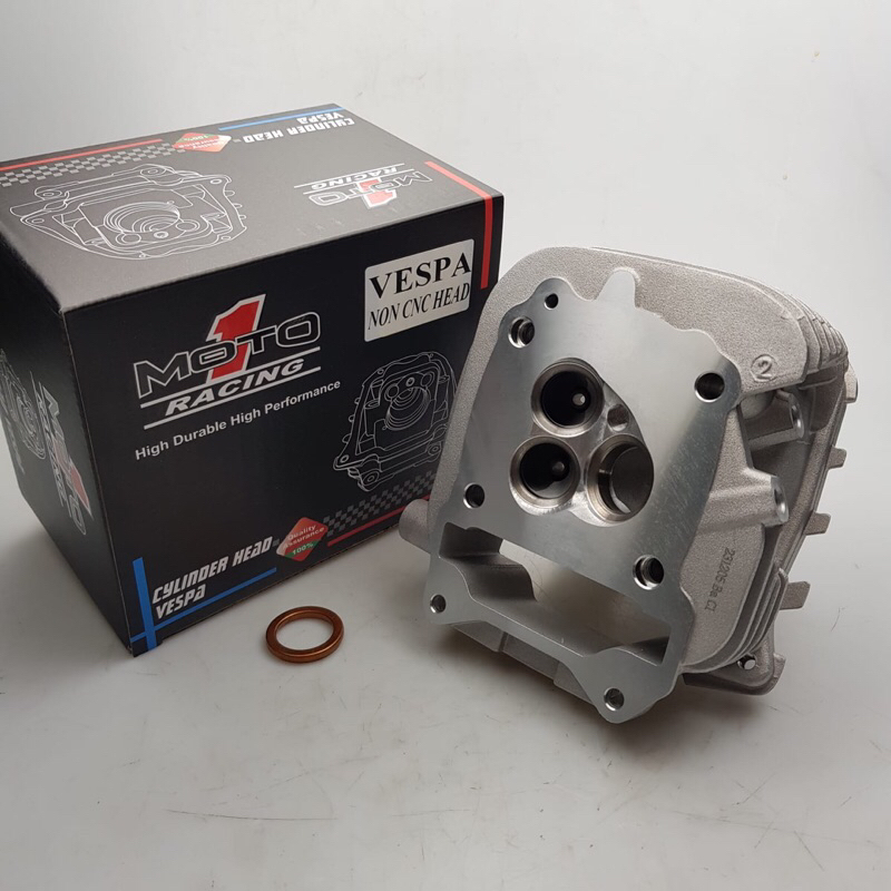 Jual CYLINDER HEAD SILINDER HEAD VESPA NON CNC ORIGINAL MOTO 1 RACING ...