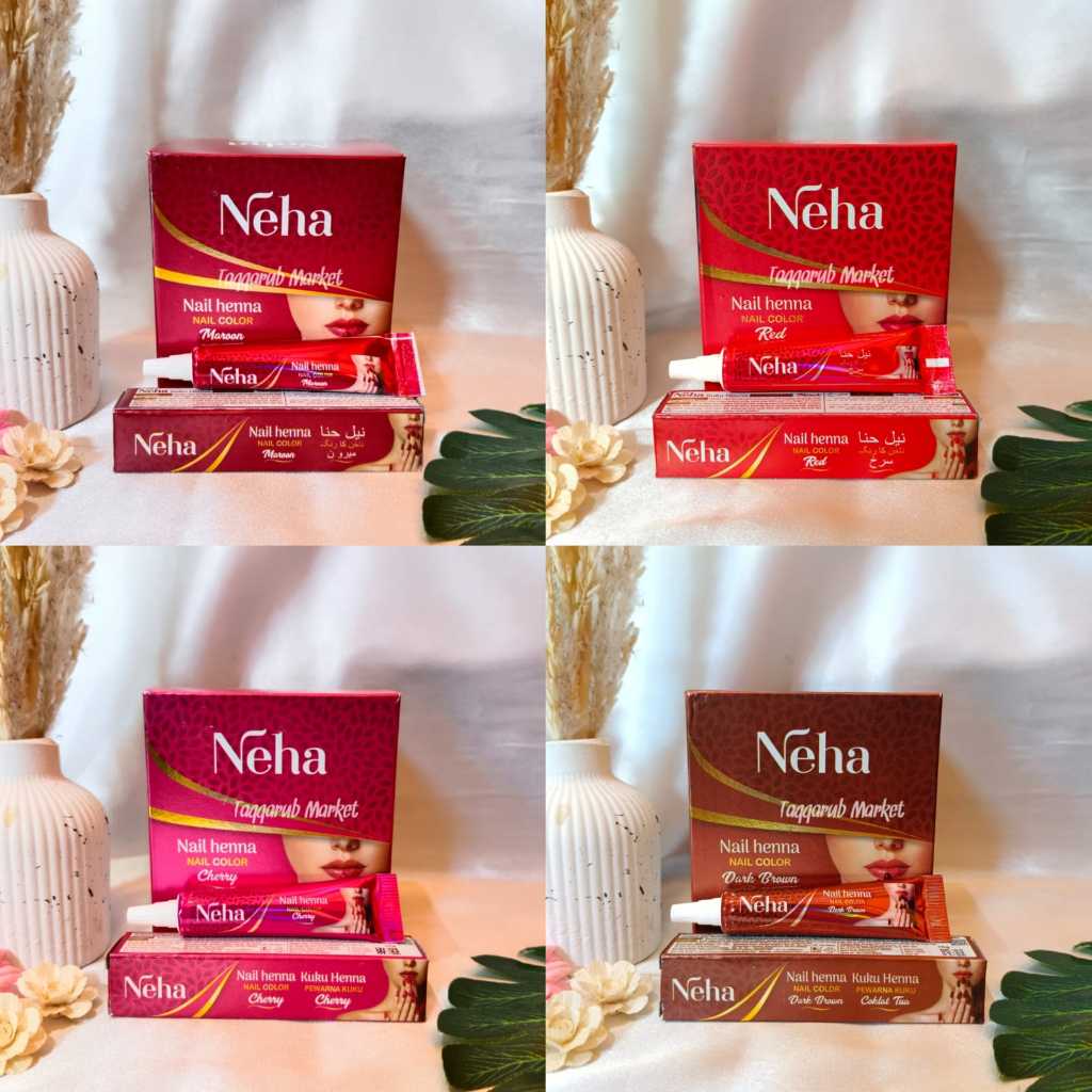 Jual (1 LUSIN) NEHA NAIL ART HENNA HENA KUTEK PEWARNA KUKU ARABIAN ARAB ...