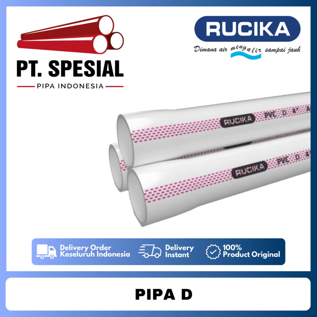 Jual Pipa PVC D Standard Rucika 4 Inch Pipa PVC Rucika - 04 | Shopee ...