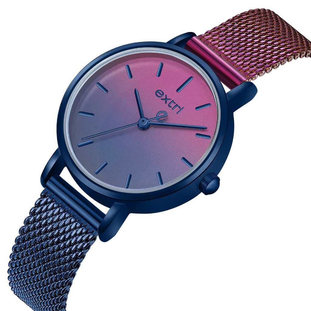 Jual Jam Extri Ombre Ladies Watch Original E 1074 free tin box | Shopee ...