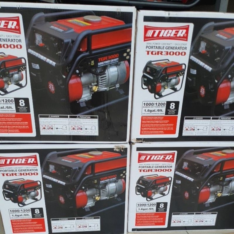 Jual Mesin Generator Genset Bensin 1000 Watt Tiger Type TG 2880 ...