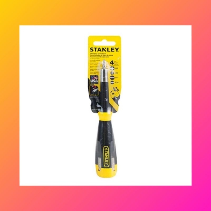 Jual Obeng Fiberglass Multi-Bit Set 4 in 1 Stanley STMT68107 Stanley ...