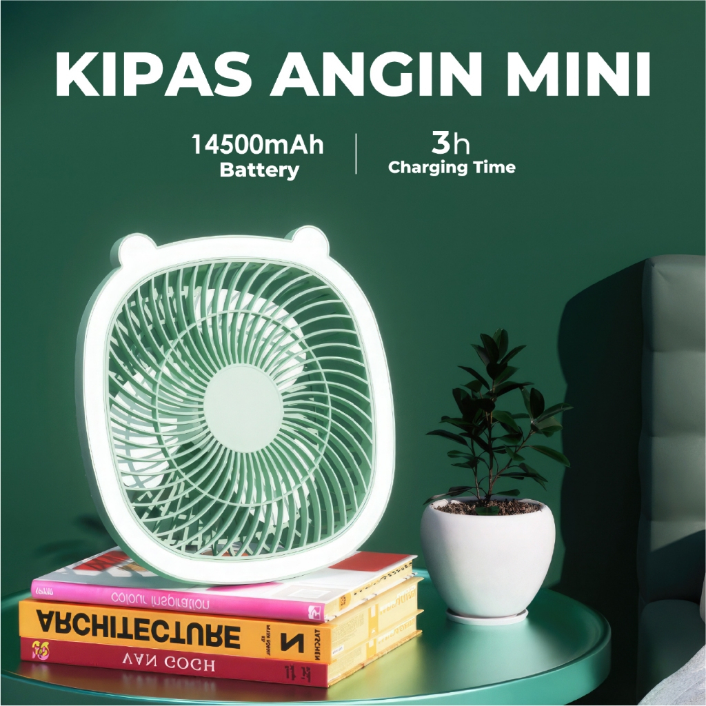 Jual World Home Kipas Angin Mini Portable Meja Charger USB Dapat ...
