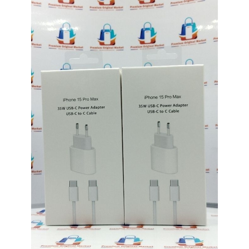 Jual Charger Adaptor IP 15 / 16 Pro Max USB C To C Fast Charging -1 Set ...