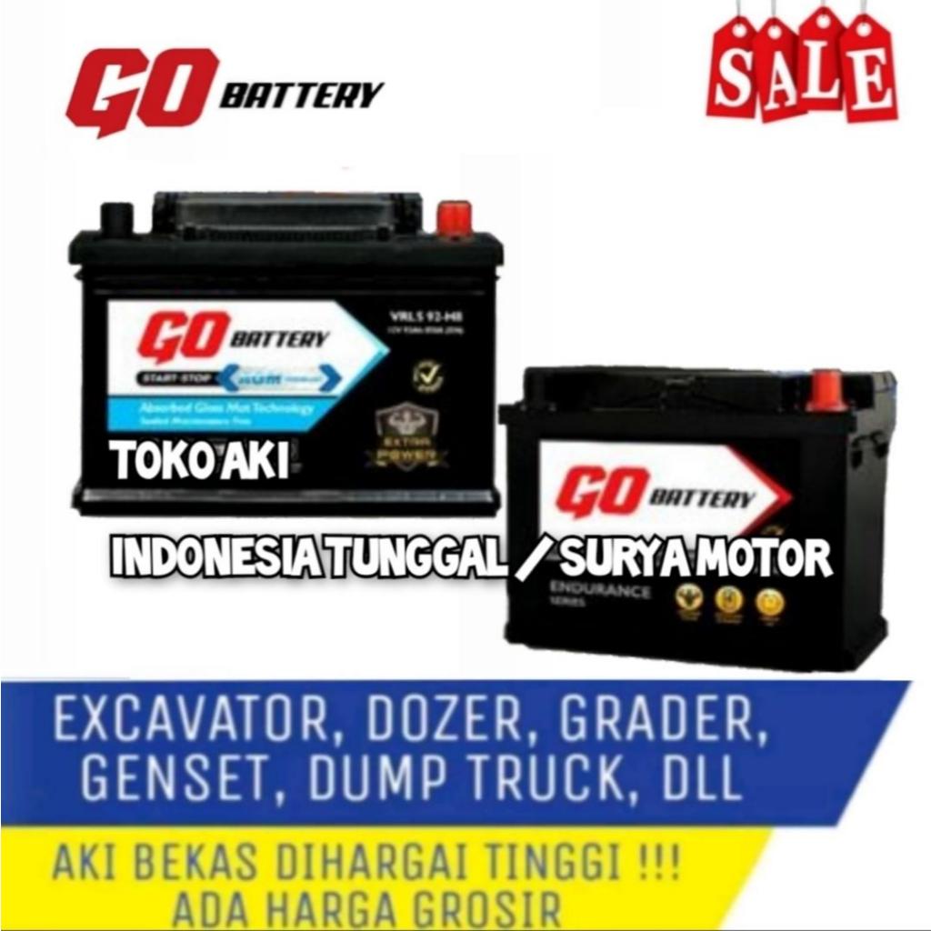 Jual AKI N100 GO BATTERY MF TAFT EXCAVATOR DOZER GRADER DUMP TRUCK KOMATSU TRACTORS GENSET LIFT ...