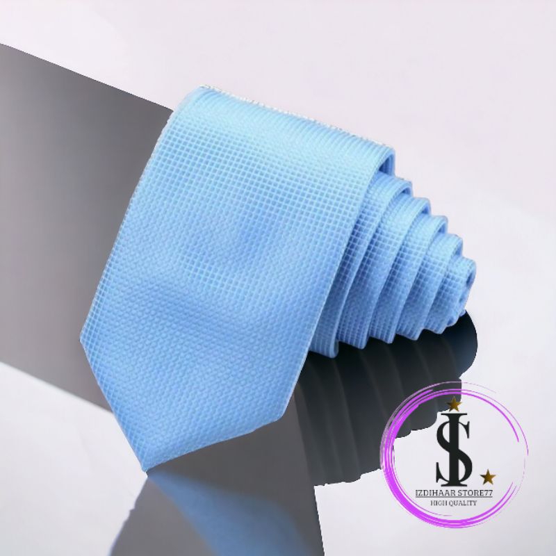 Jual Dasi Pria Formal Premium Polyester Kotak Halus Biru City/Muda/Bca ...