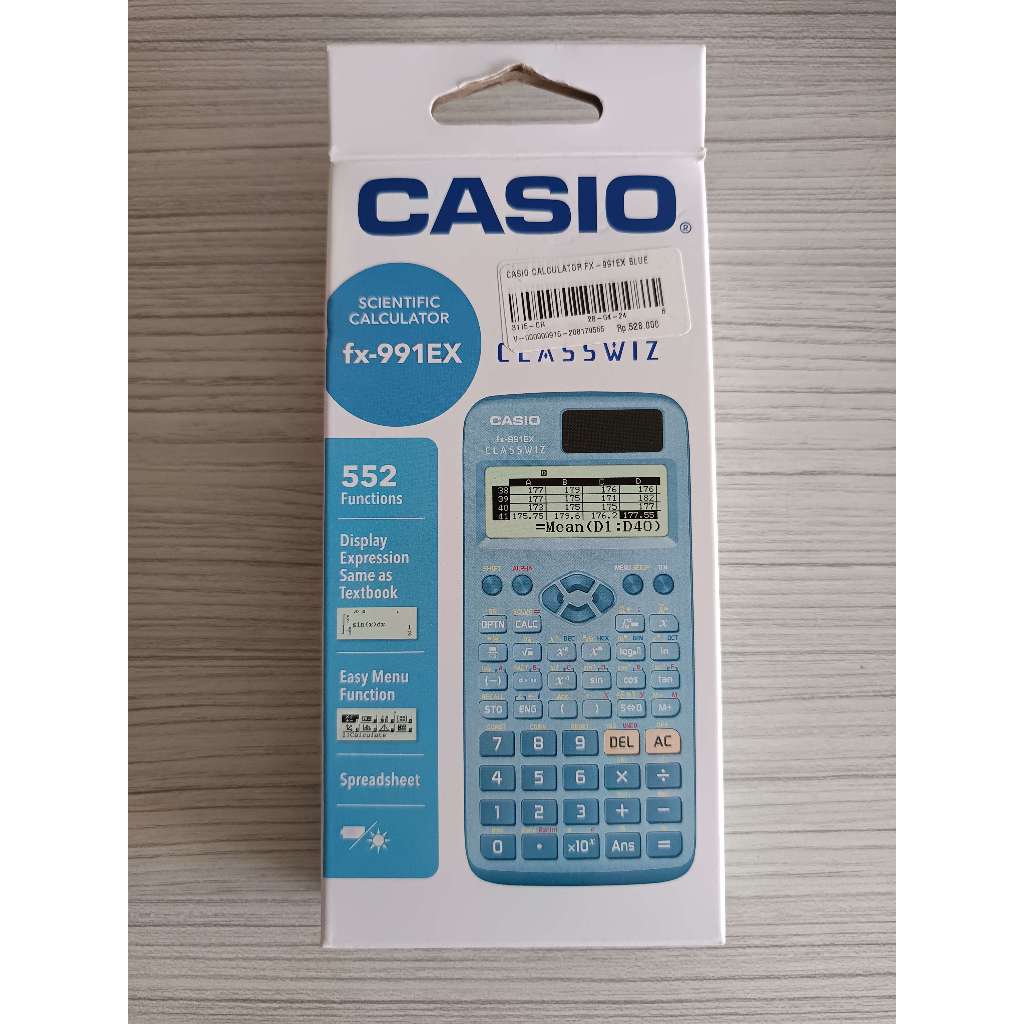 Jual Kalkulator Scientific CASIO FX-991EX - Blue ORIGINAL | Shopee ...
