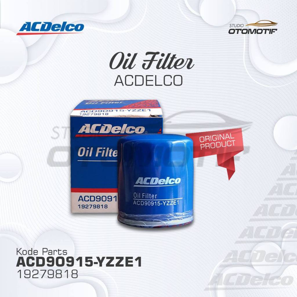 Jual Filter Oli Vios Limo Yaris Alphard Starlet Soluna ACDELCO 9818 Oil ...