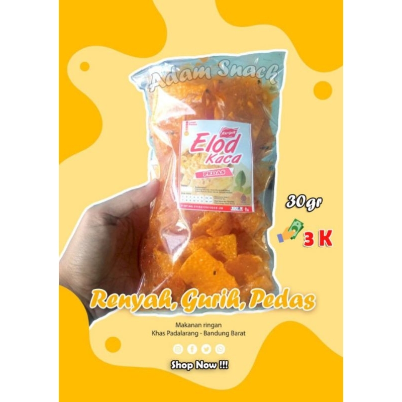 Jual keripik elod kaca 30 gr | Shopee Indonesia