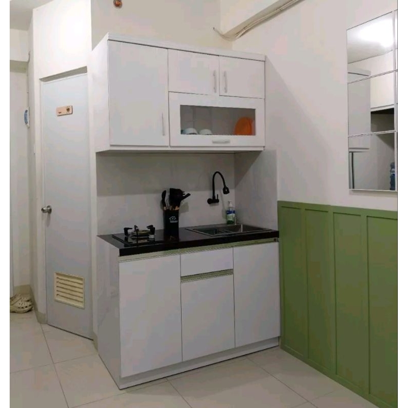 Jual kitchen hpl custom atas bawah dengan sink/wastafel dan kokpor 1 ...
