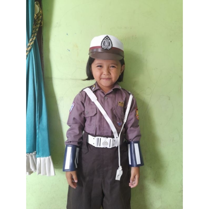 Jual BAjU SERAGAM POLISI ANAK TK /KOSTUM KARNAPAL | Shopee Indonesia