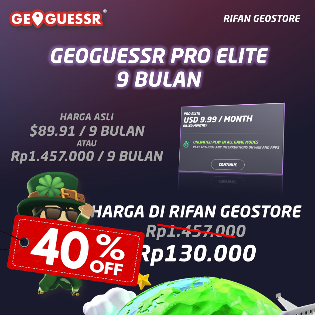 Jual GeoGuessr Pro Elite - 9 Bulan | Shopee Indonesia