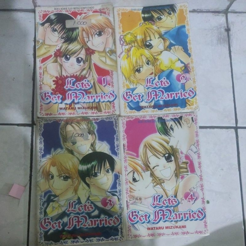 Jual Komik Jadul Lets Get Married Vol 1 4 Tamat Wataru Mizukami
