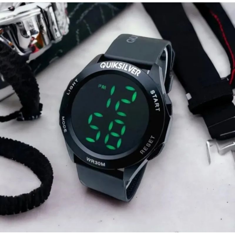 Jual JAM TANGAN DIGITAL PRIA LED TOMBOL DISAMPING (BISA COD) STRAP ...