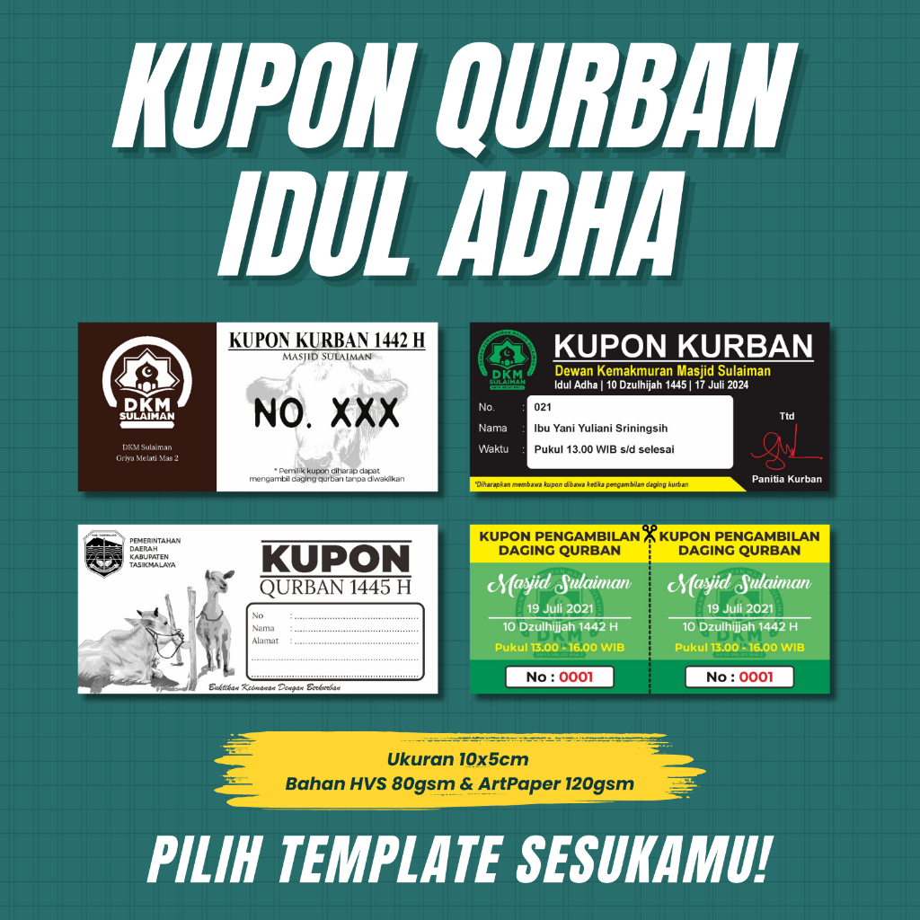 Jual Kupon Qurban | Kupon Pengambilan Daging Qurban | Shopee Indonesia