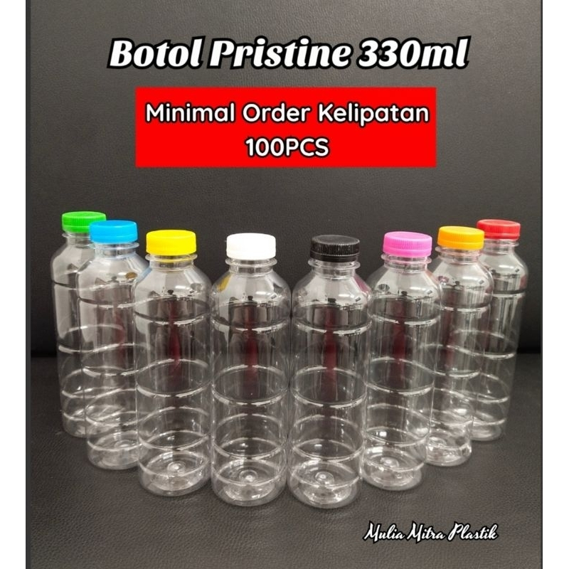Jual Botol Pristine 330ml free bubblewrap Botol Plastik Pristine 330ml ...