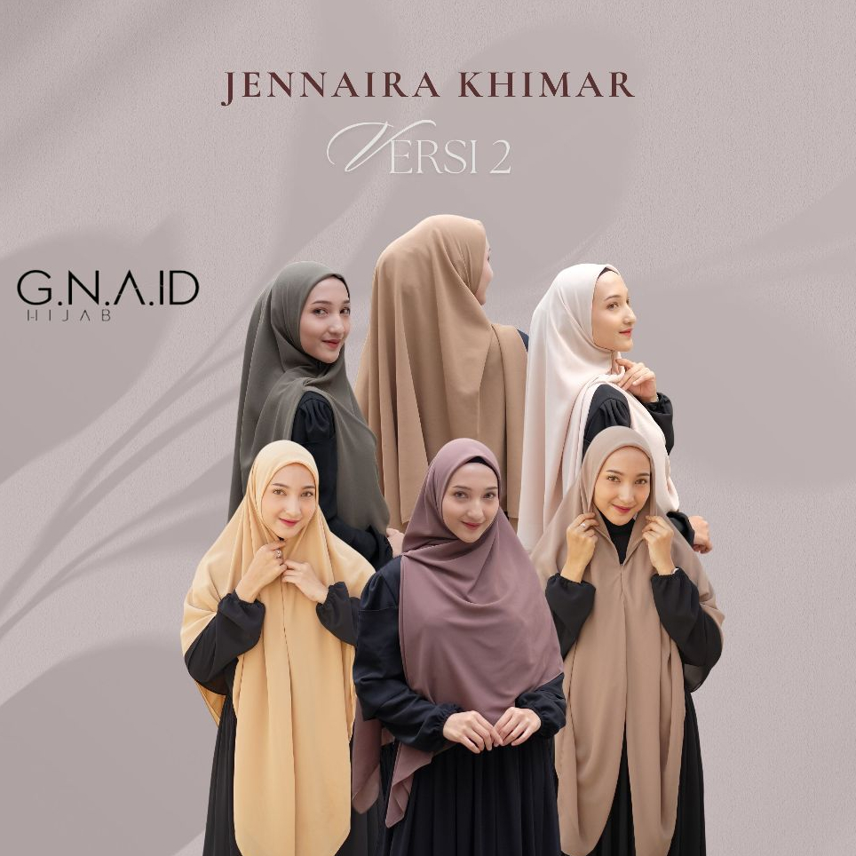 Jual G.N.A.ID HIJAB - Jennaira Khimar Zipper Syar'i Versi 2 (150 CM*150CM) | Shopee Indonesia