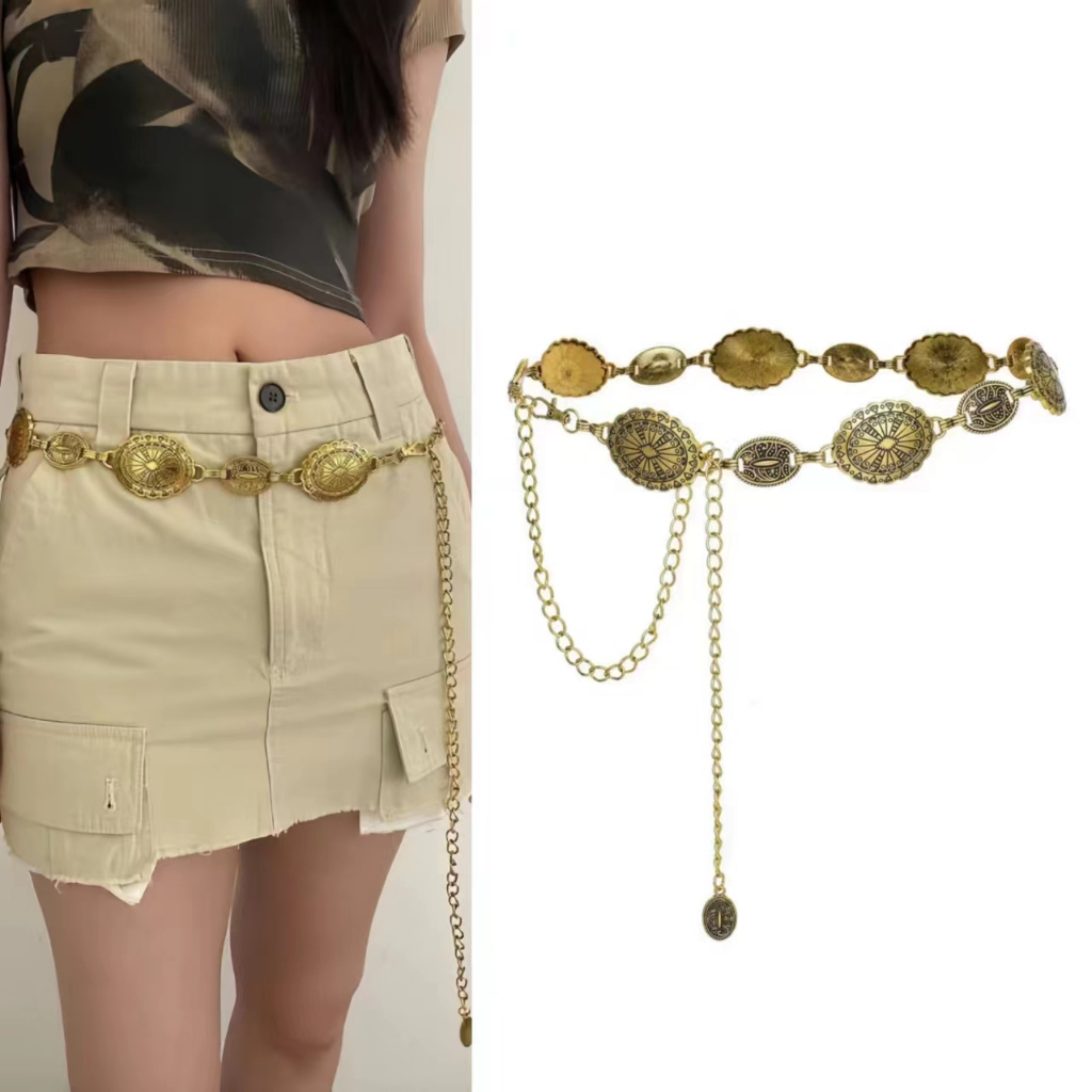 Jual BGS-435 Ikat Pinggang Wanita rantai Gaya ring style Sabuk wanita rantai logam ,belt ...