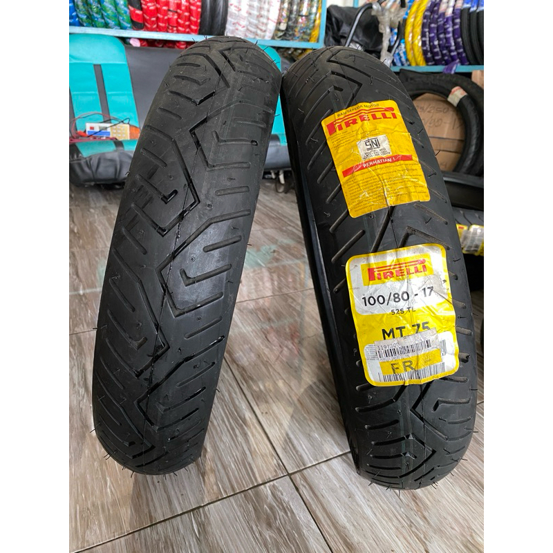Jual Promo Ban Motor Pirelli 100/80 ring 17 Tubeless MT75 | Shopee ...