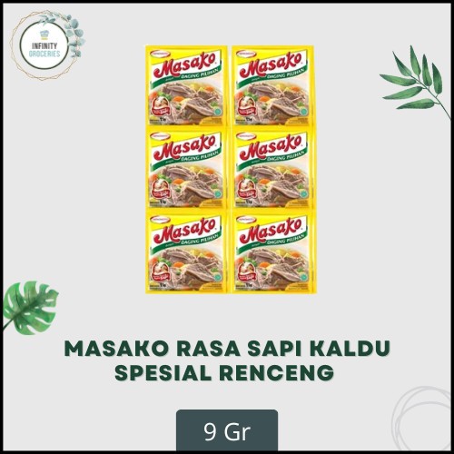 Jual MASAKO RASA SAPI KALDU SPESIAL KEMASAN 9 GR RENCENG 12 PC MURAH ...