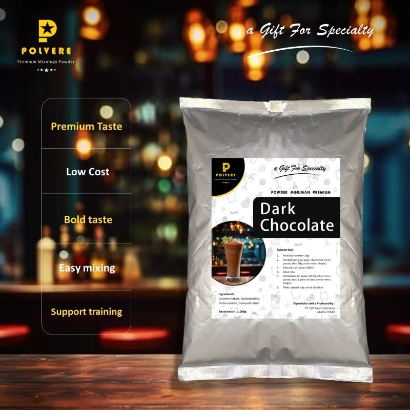 Jual POLVERE Bubuk Minuman Dark Chocolate Premium - Dark Chocolate ...