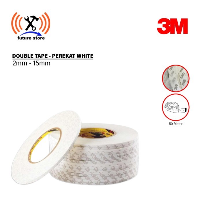 Jual 3M Double tape Putih Transparan Perekat double side tape Lem LCD ...