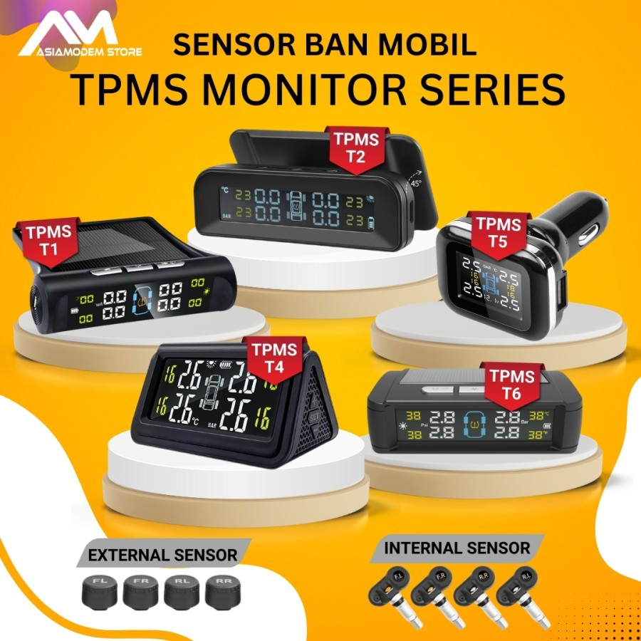 Jual TPMS Sensor Monitor Tekanan Angin Ban Mobil External Internal ...