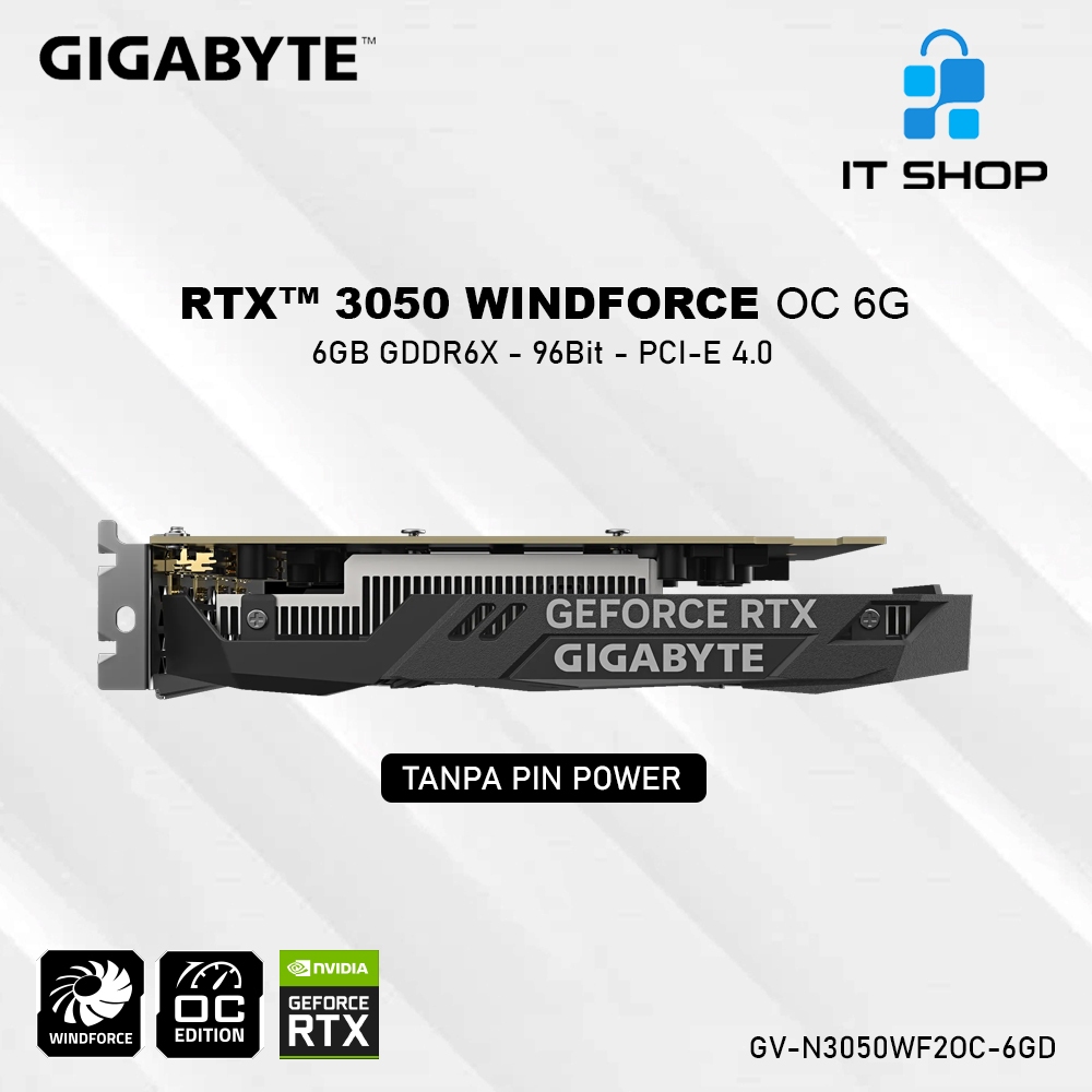 Jual Gigabyte GeForce RTX 3050 WINDFORCE OC 6G | Shopee Indonesia