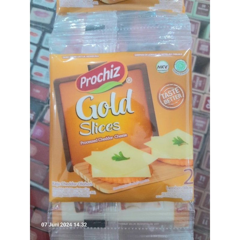 Jual Prochiz Gold Slices 2 Lembar/Slices 26g | Shopee Indonesia