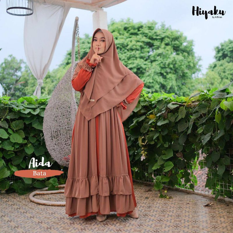 Jual AIDA DRESS ADEM TIDAK NERAWANG KEKINIAN SIMPLE ELEGANT BUSUI FRIENDLY BY HIYAKU | Shopee ...
