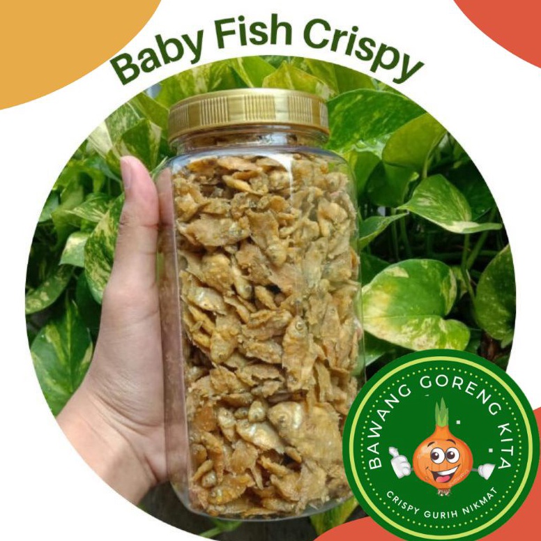 Jual PRODUK QGBOV Baby Fish Crispy Baby Fish Ikan Nila Crispy toples uk ...