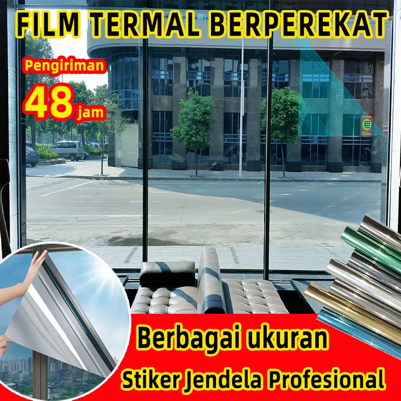 Jual 【60x200cm】kaca film jendela kaca film satu arah sticker cermin ...