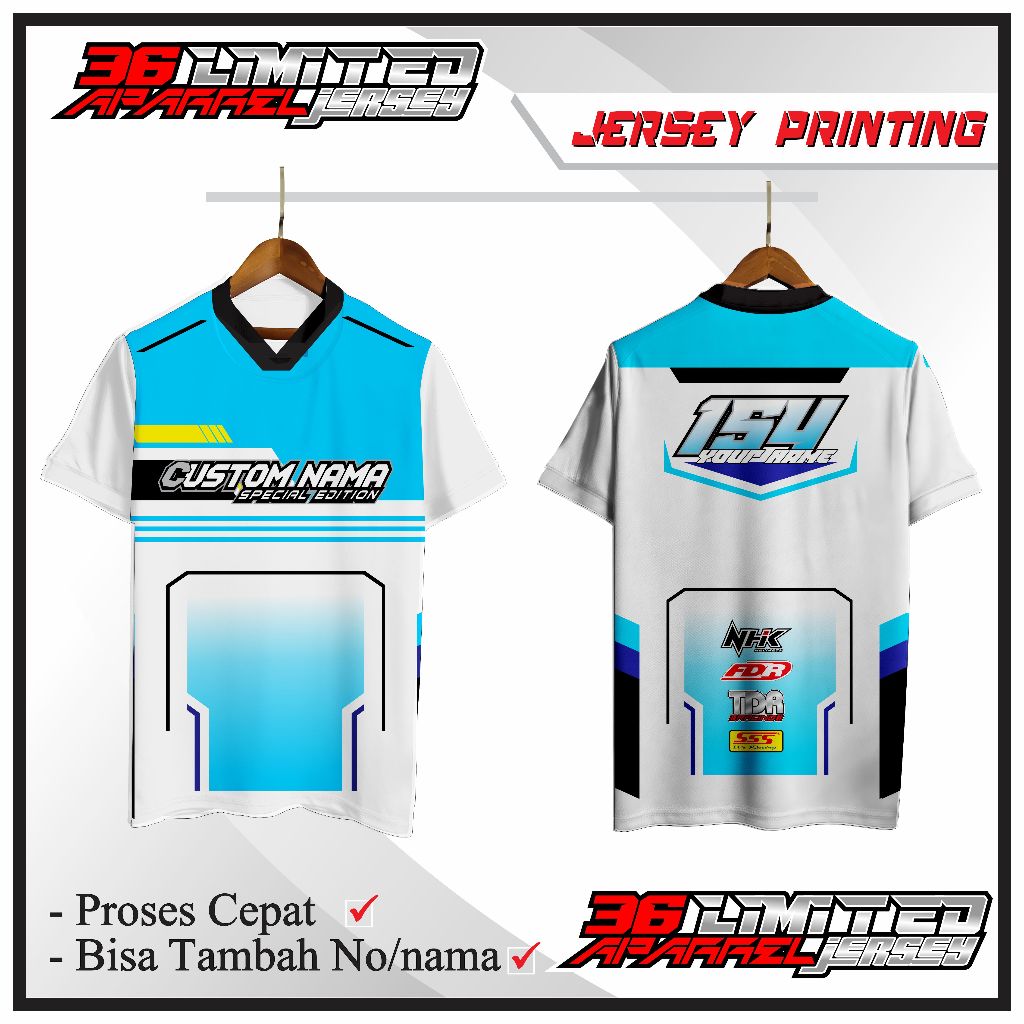 Jual desain jersey balap jersey team balap jersey rod race bisa gantui ...