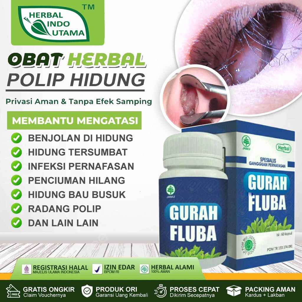 Jual Gurah Fluba | Obat Polip Hidung Paling Ampuh, Benjolan di Hidung, Obat Daging Jadi di Dalam ...