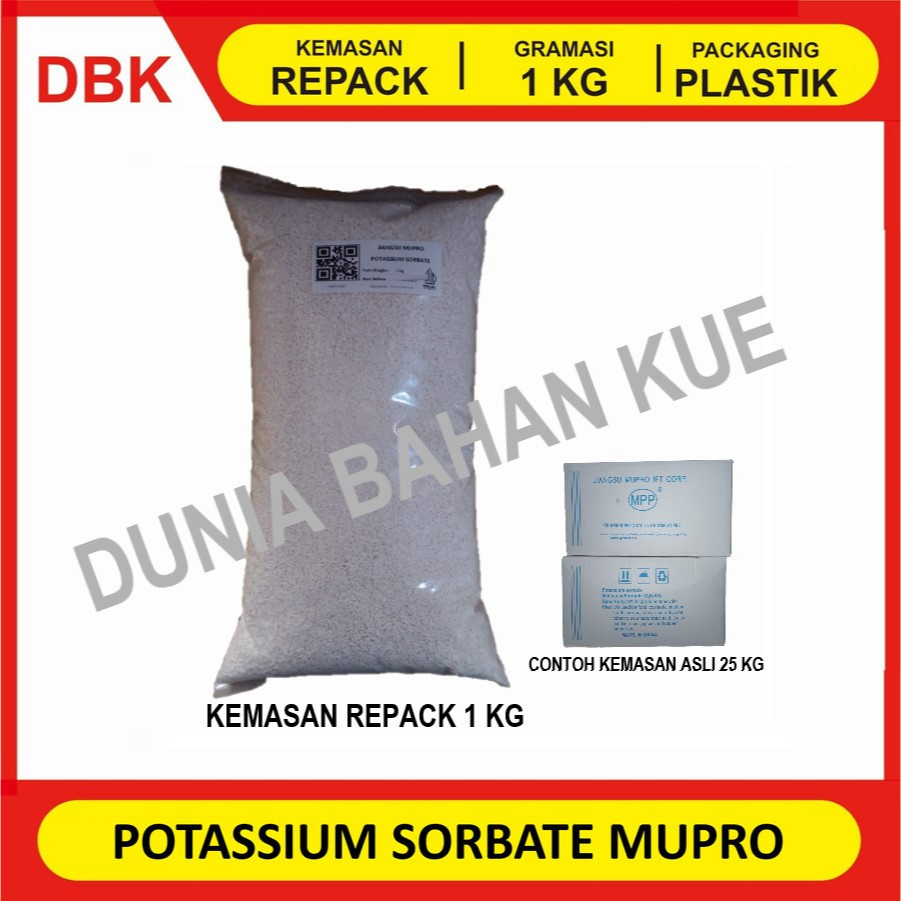 Jual POTASSIUM SORBATE MUPRO ex. CHINA. || 1 KG | Shopee Indonesia