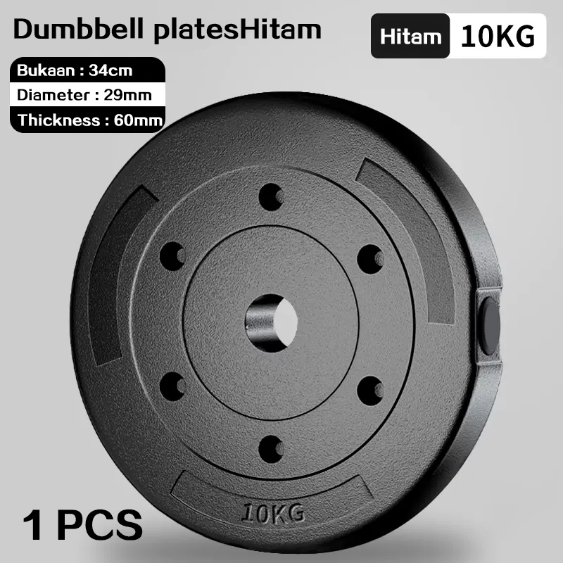 Jual 2.5KG/5KG/7.5KG/10KG Weight Plate 3CM Barbell Plate PVC Piringan Beban Plat Barbel Dumbell ...