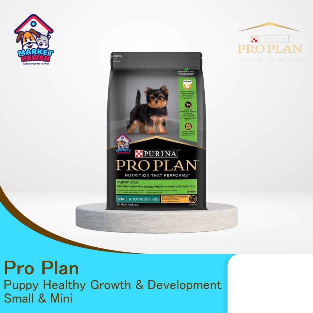 Jual Pro Plan Puppy Healthy Growth & Development Small & Toy Chicken 2,5 Kg | Shopee Indonesia