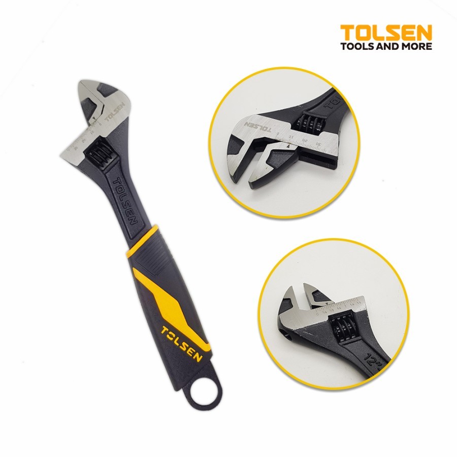 Jual TOLSEN Kunci Inggris 8" | Adjustable Wrench 8Inch | Shopee Indonesia