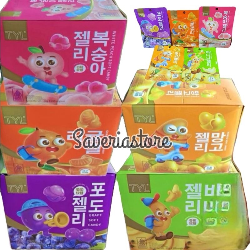 Jual TYL PERMEN LUNAK BAOPI GUMMY ORANGE / GRAPE / MANGO / PEACH ...