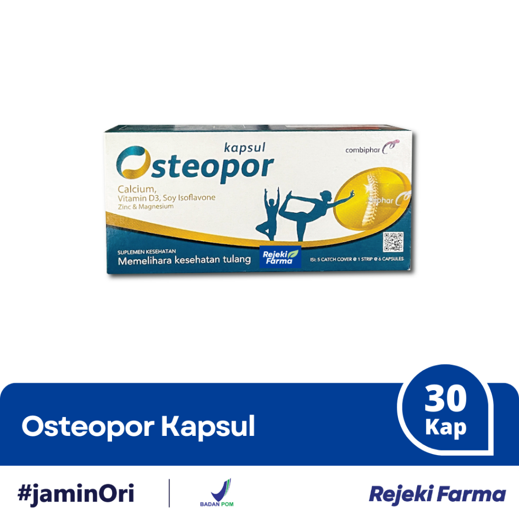 Jual Osteopor 30 Tablet - Combiphar Osteo-Por Vitamin Calcium Vitamin ...